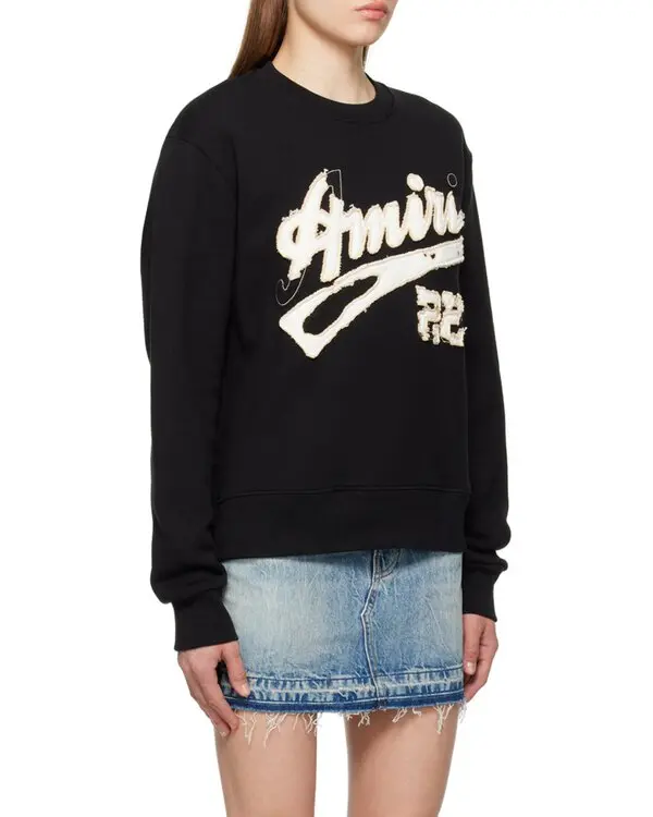 Amiri Logo Round Neck Sweater