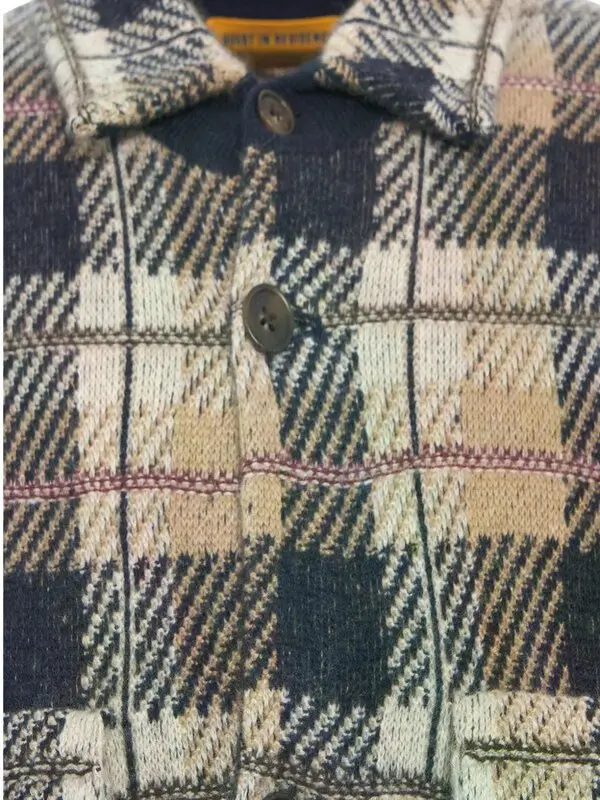 Guest In Residence Check-pattern Cashmere Shirt - Neutrals