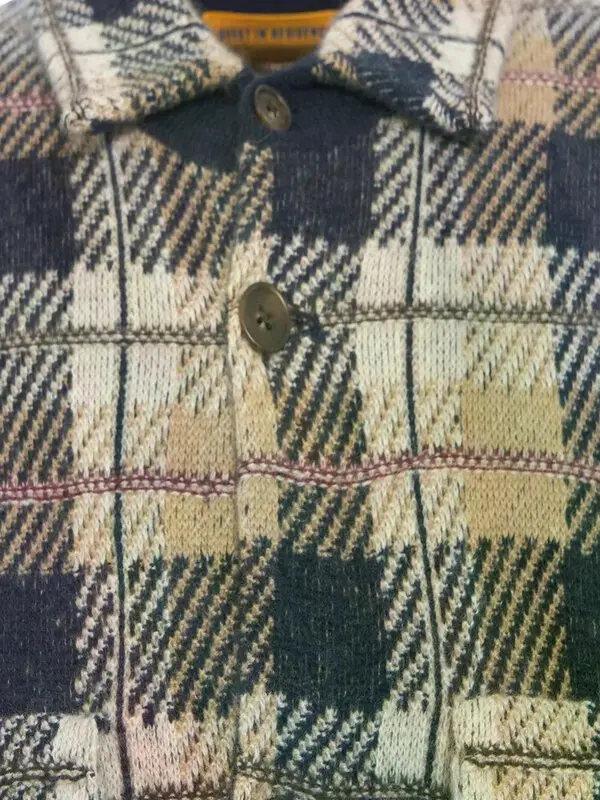 Guest In Residence Check-pattern Cashmere Shirt - Neutrals