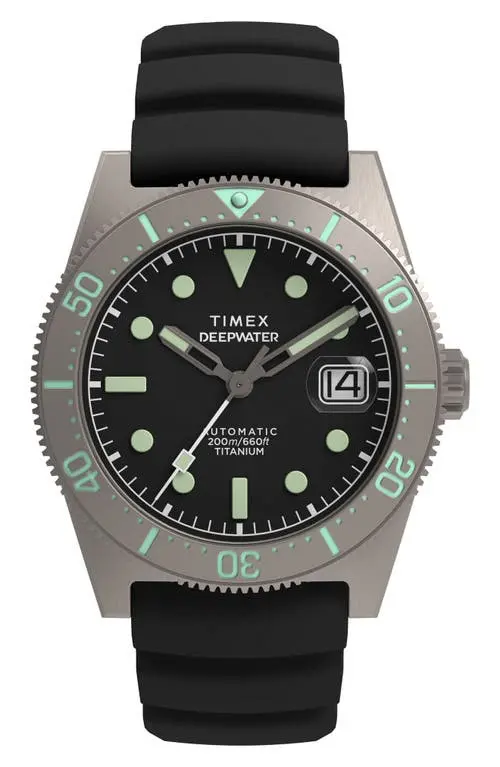 Timex® Deepwater Reef Automatic Synthetic Strap Watch