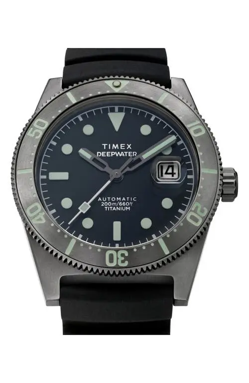Timex® Deepwater Reef Automatic Synthetic Strap Watch