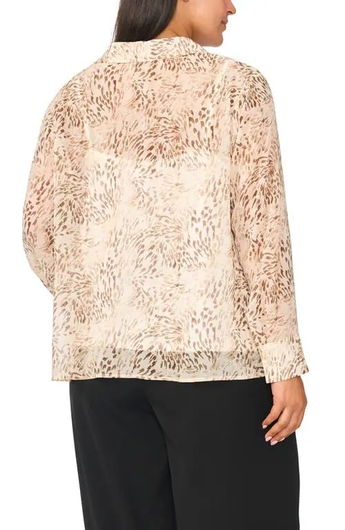 Halogen Hidden Placket Button Down Shirt