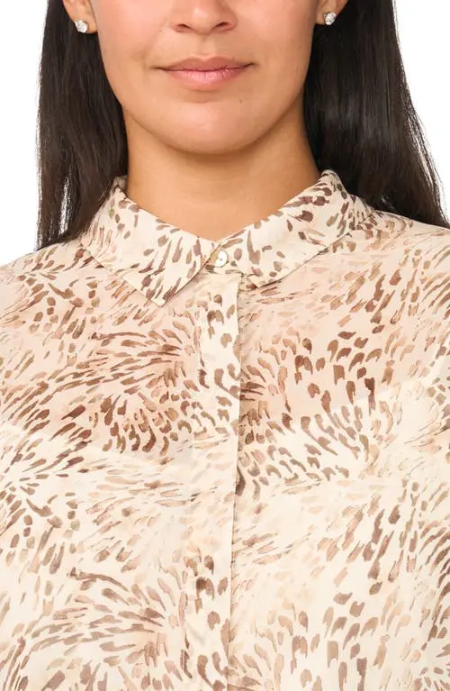 Halogen Hidden Placket Button Down Shirt