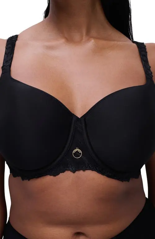 Chantelle Majestic Underwire Spacer T-shirt Bra - Black
