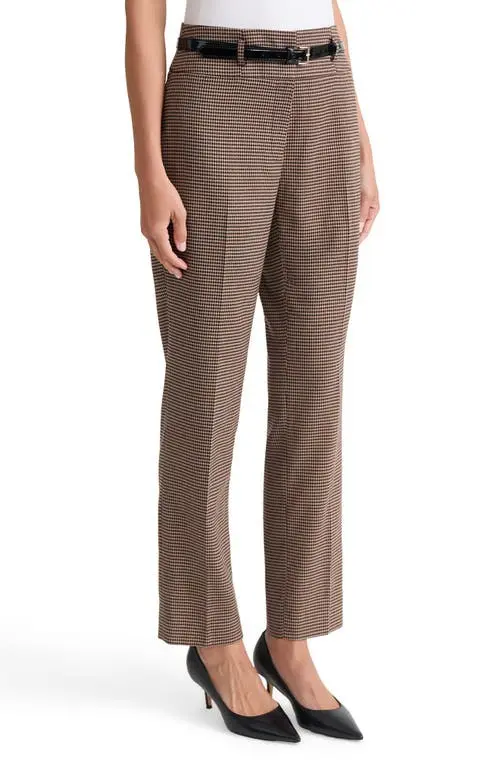KASPER Belted Slim Leg Pants
