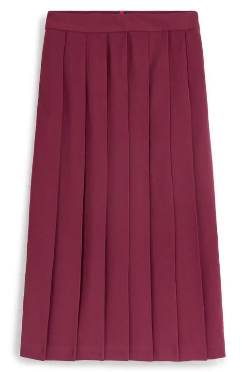 Boden Pleated Side Split Midi Skirt