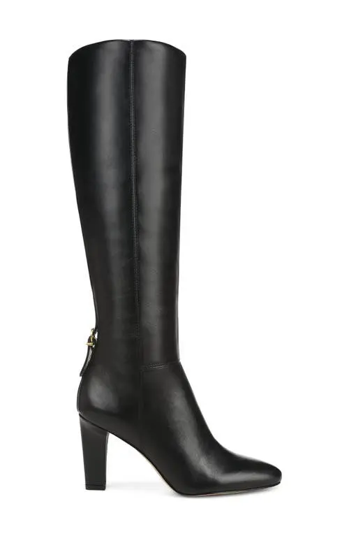 Franco Sarto Janiya Leather Knee High Boot - Black