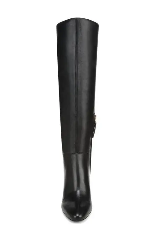 Franco Sarto Janiya Leather Knee High Boot - Black