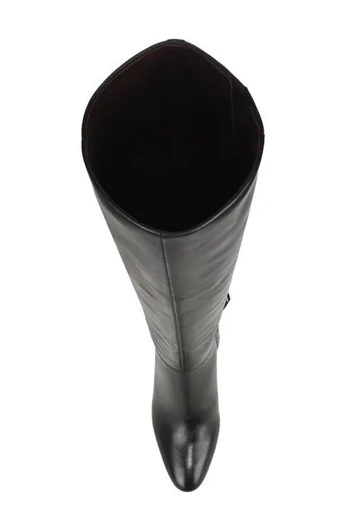 Franco Sarto Janiya Leather Knee High Boot - Black