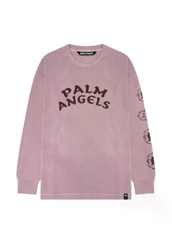 Palm Angels Logo-print Long-sleeve Sweater