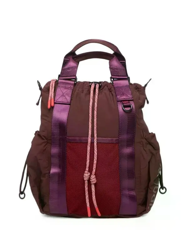 Desigual Drawstring Mesh-panel Backpack - Brown