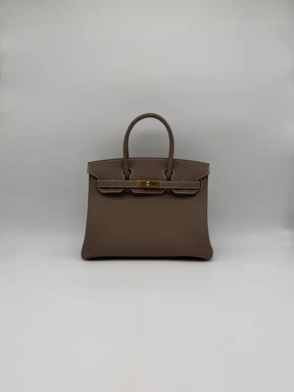 Hermès Birkin Etoupe Togo Gold Hardware - Grey