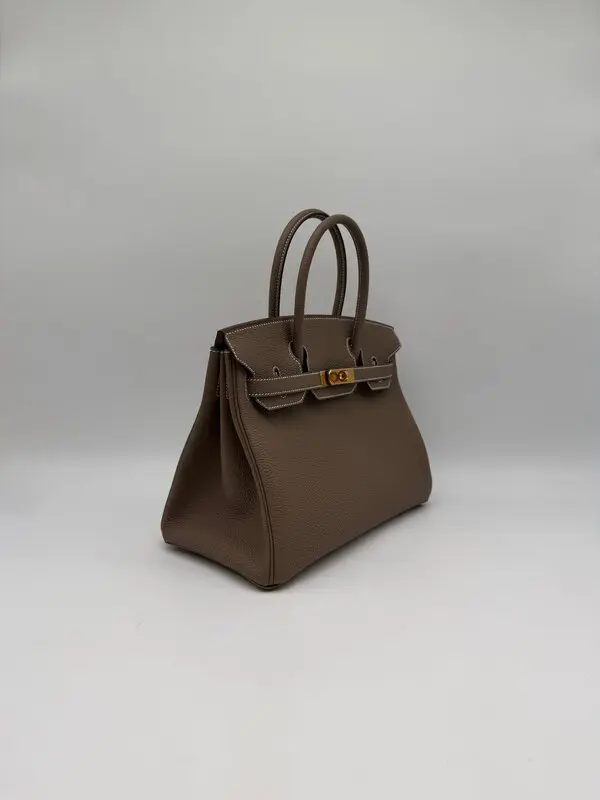 Hermès Birkin Etoupe Togo Gold Hardware - Grey