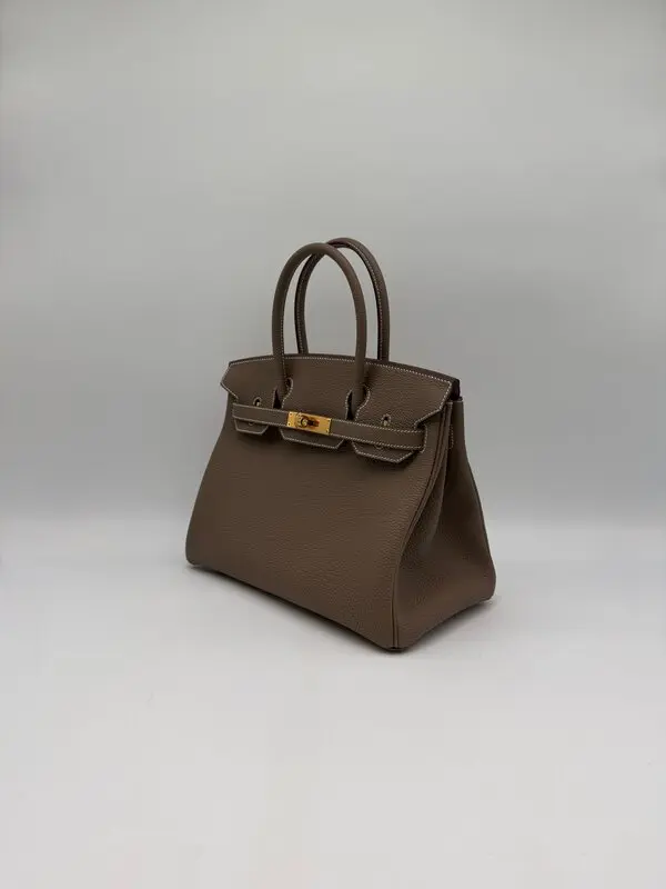 Hermès Birkin Etoupe Togo Gold Hardware - Grey