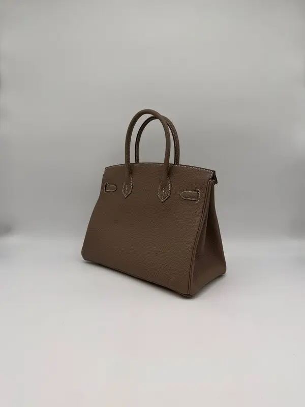 Hermès Birkin Etoupe Togo Gold Hardware - Grey