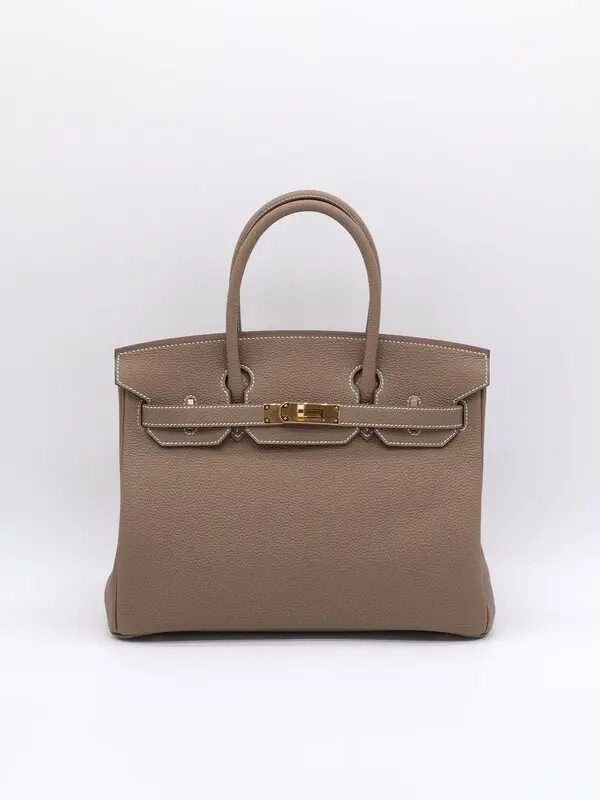 Hermès Birkin Etoupe Togo Gold Hardware - Grey