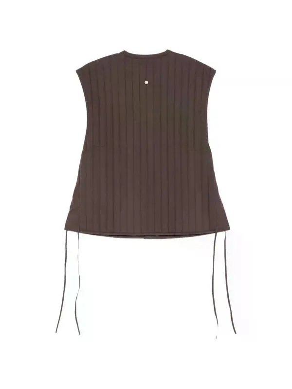 SAMUEL GUÌ YANG Quilted Frog-fastening Top
