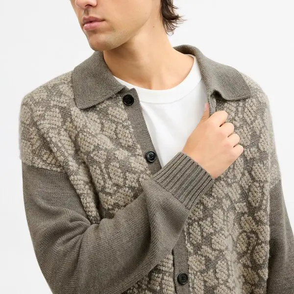 COACH OUTLET Signature Cardigan - Grey