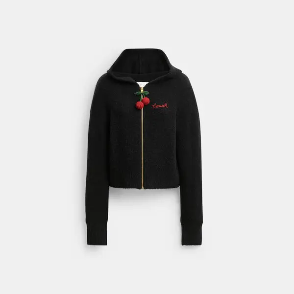 COACH OUTLET Cherry Charm Knit Hoodie