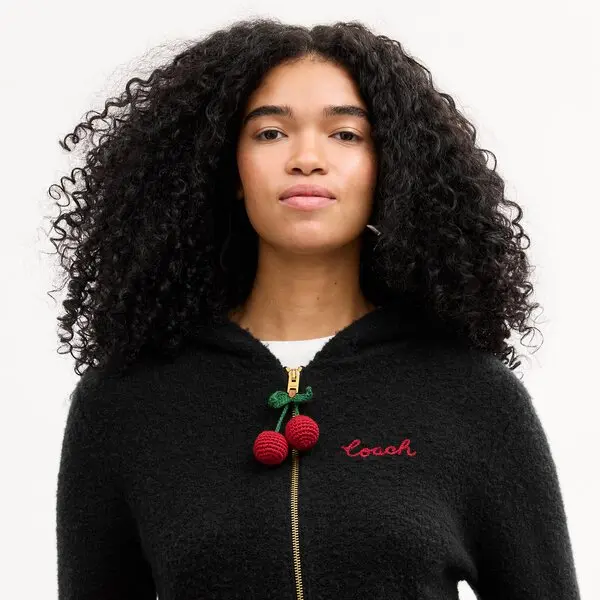 COACH OUTLET Cherry Charm Knit Hoodie