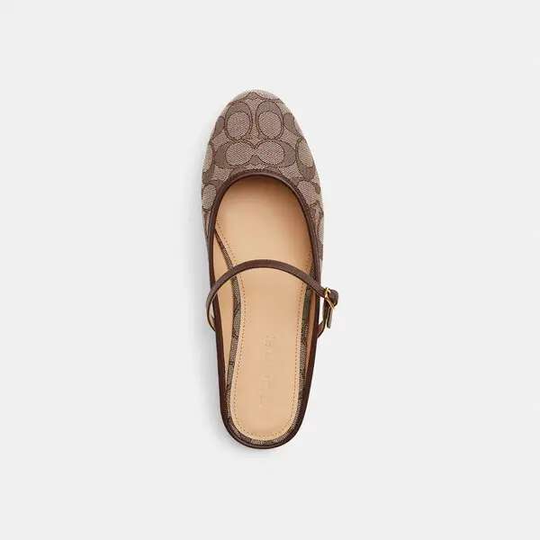 COACH OUTLET Ballet Mule In Signature Jacquard