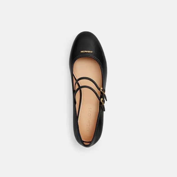 COACH OUTLET Double Buckle Block Heel Mary Jane