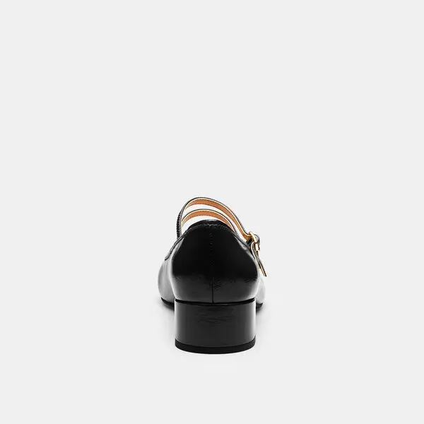 COACH OUTLET Double Buckle Block Heel Mary Jane