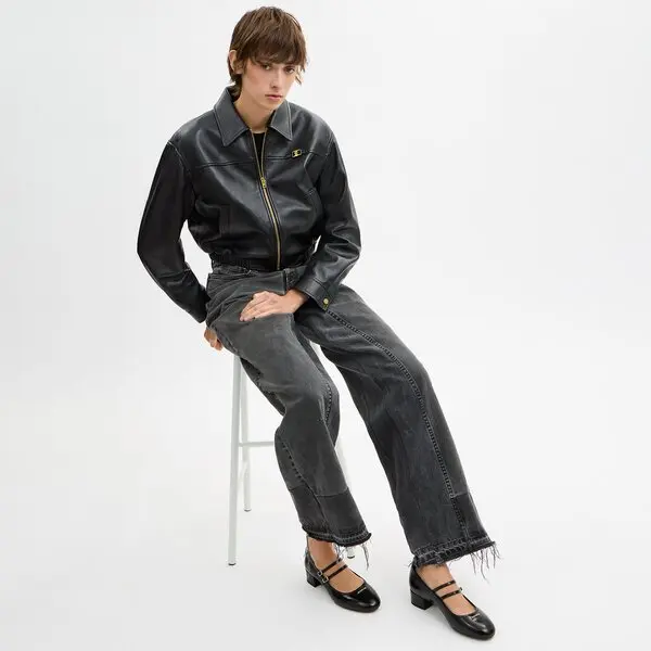 COACH OUTLET Double Buckle Block Heel Mary Jane