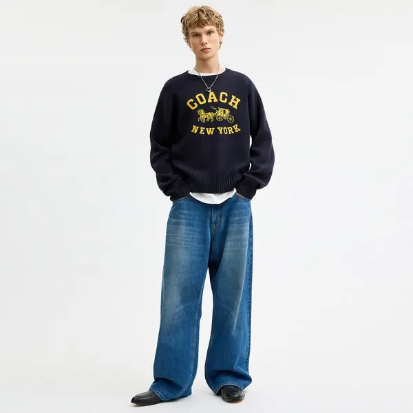 COACH Double Face Crewneck Sweater