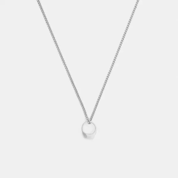 COACH Signet Ring Pendant Necklace