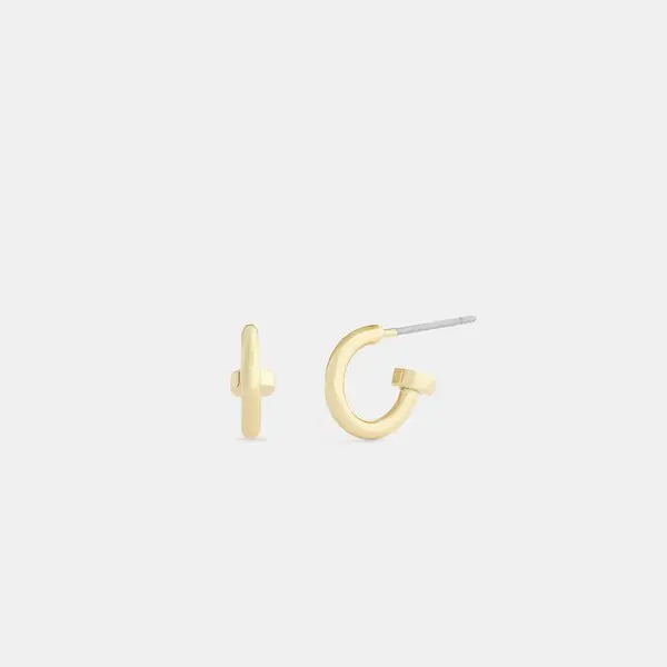 COACH Mini Hoop Earrings - Gold