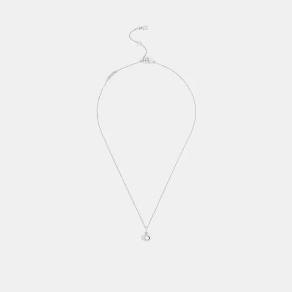 COACH Signature Solitaire Pendant Necklace