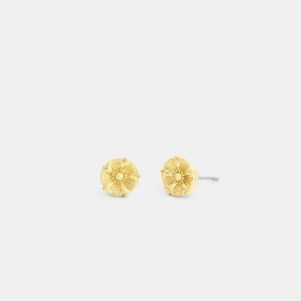 COACH Tea Rose Stud Earrings
