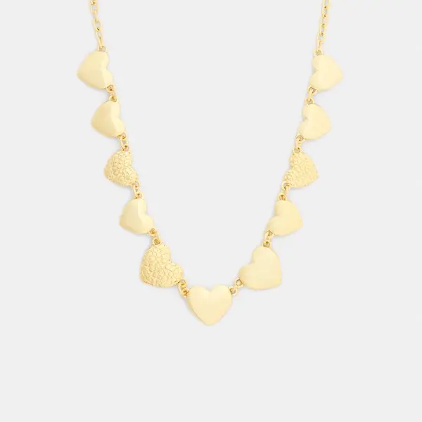 COACH Signature Heart Statement Necklace