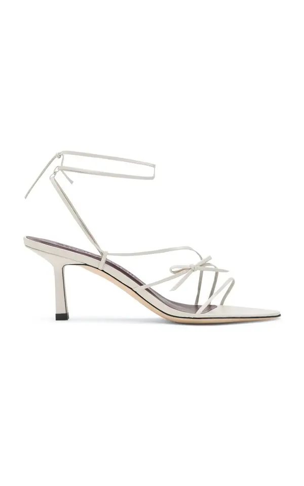Studio Amelia Solstice 70 Leather Sandals - Light Grey