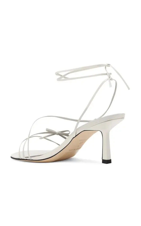 Studio Amelia Solstice 70 Leather Sandals - Light Grey