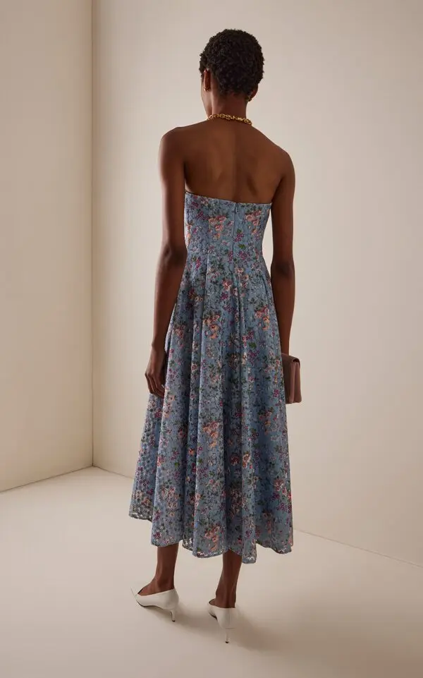 MARKARIAN Rousseau Lace Midi Dress