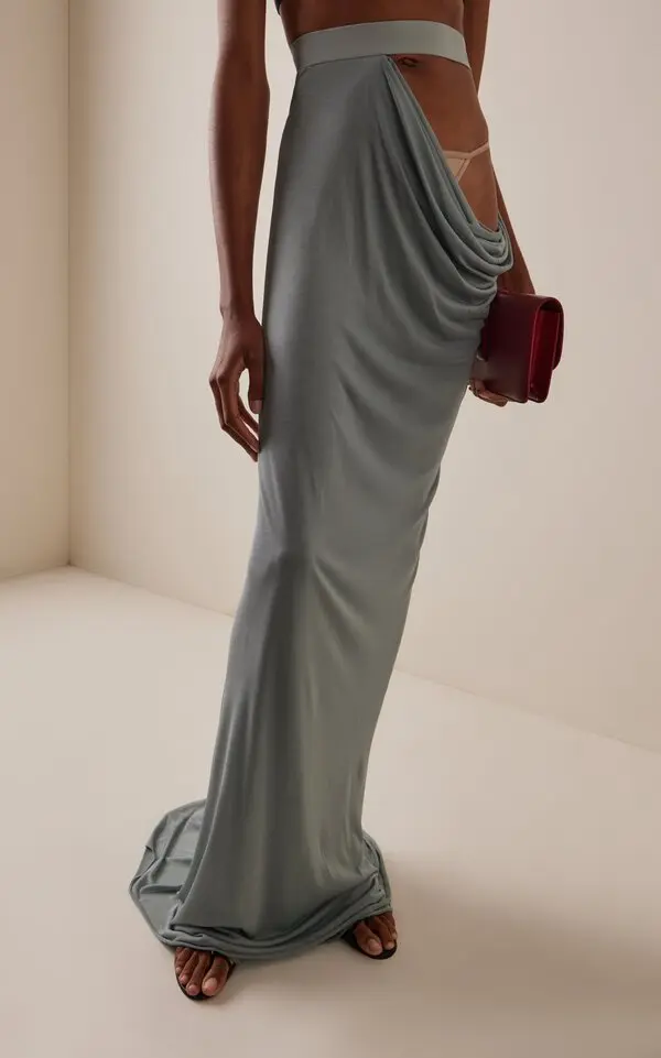 Burc Akyol Caryatid Jersey Maxi Skirt