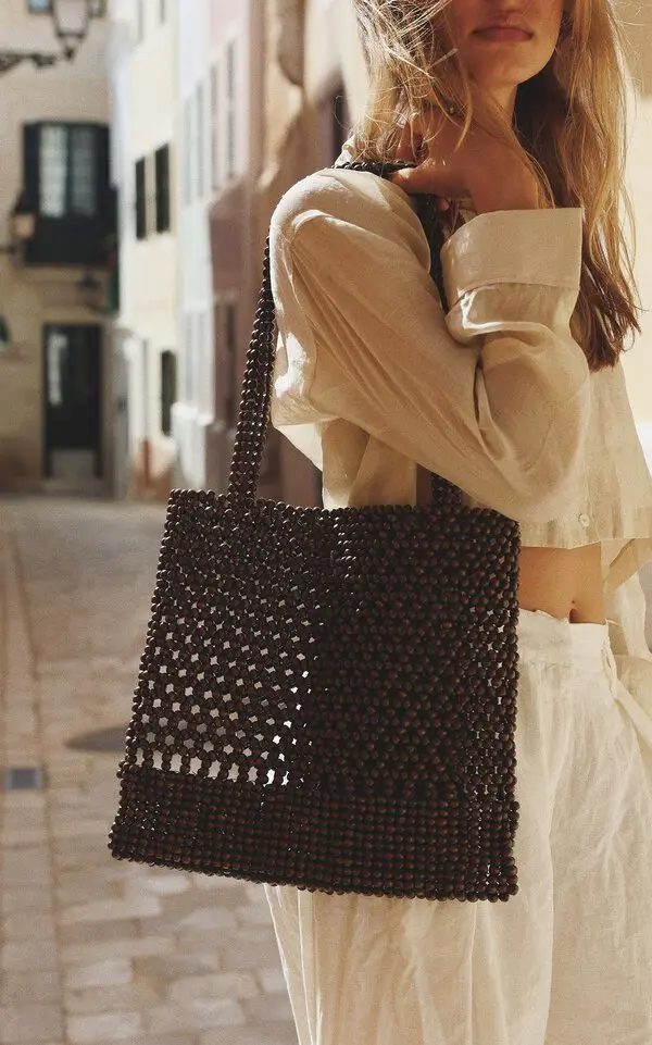 BEMBIEN Onda Beaded Tote