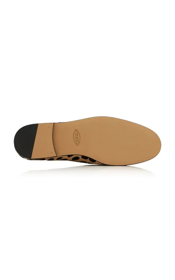 TOD'S Pony-effect Leather Mules
