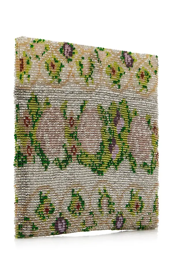 PURA UTZ Beaded Clutch Bag