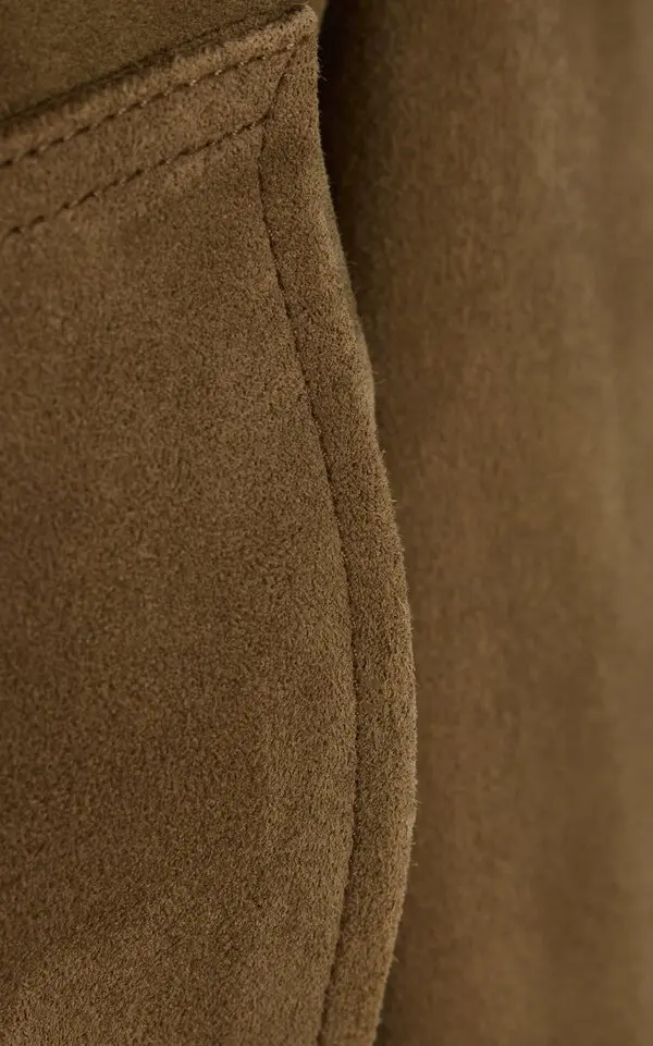 AGOLDE Nahla Cropped Suede Jacket