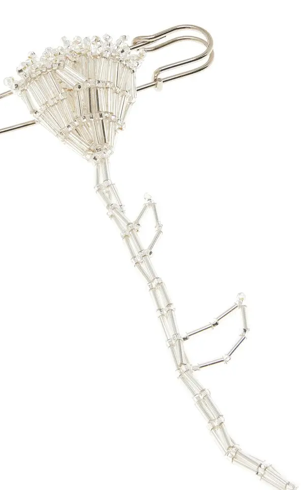 PURA UTZ Tulip Glass Beaded Brooch