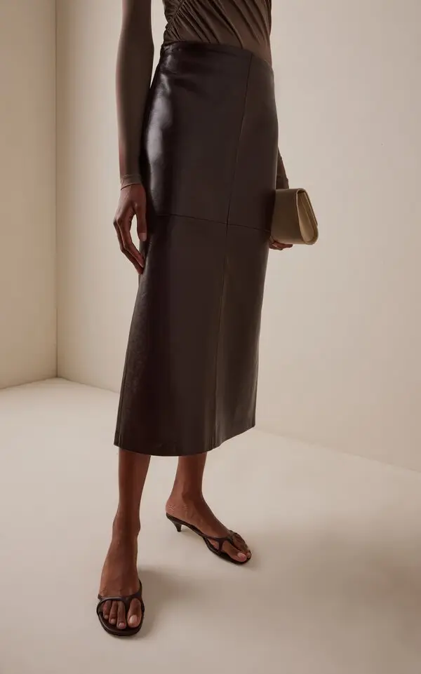 AGOLDE Hikson Recycled Leather Skirt