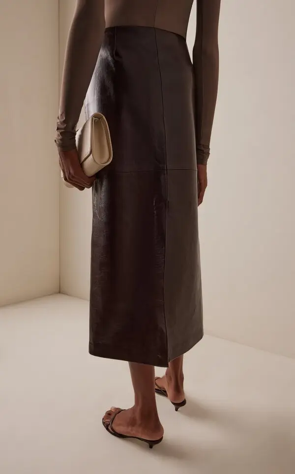 AGOLDE Hikson Recycled Leather Skirt
