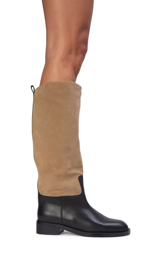 BLACK SUEDE STUDIO Pace Suede Knee Boots