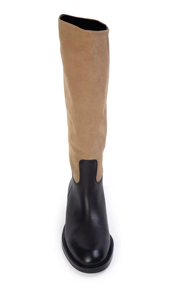 BLACK SUEDE STUDIO Pace Suede Knee Boots