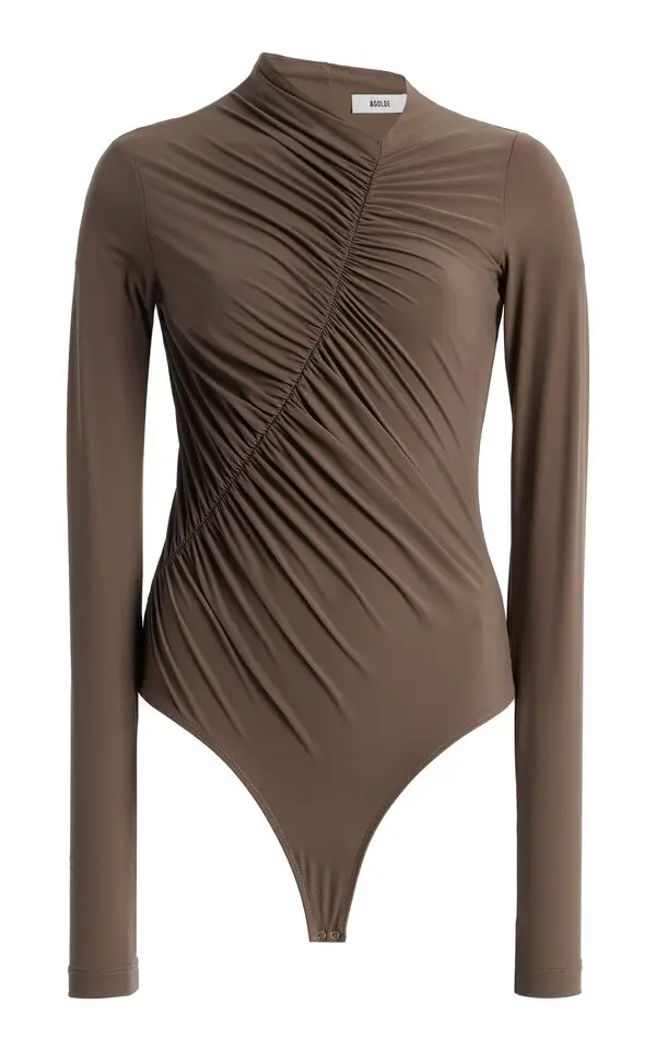 AGOLDE Lupin Ruched Jersey Bodysuit