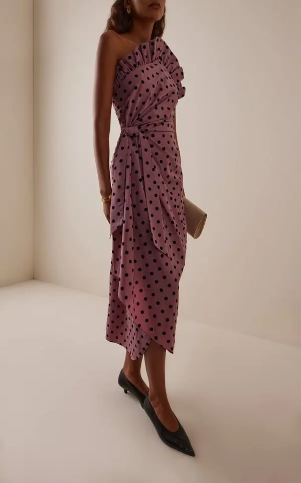 Delphine Charlotte Polka-dot Dress
