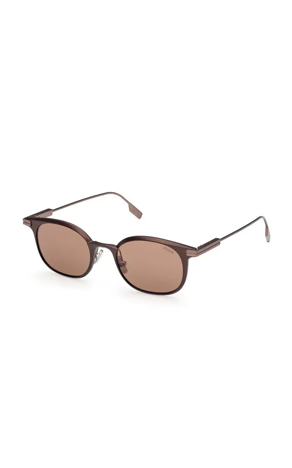 ZEGNA EYEWEAR Zegna Matte Sunglasses - Brown